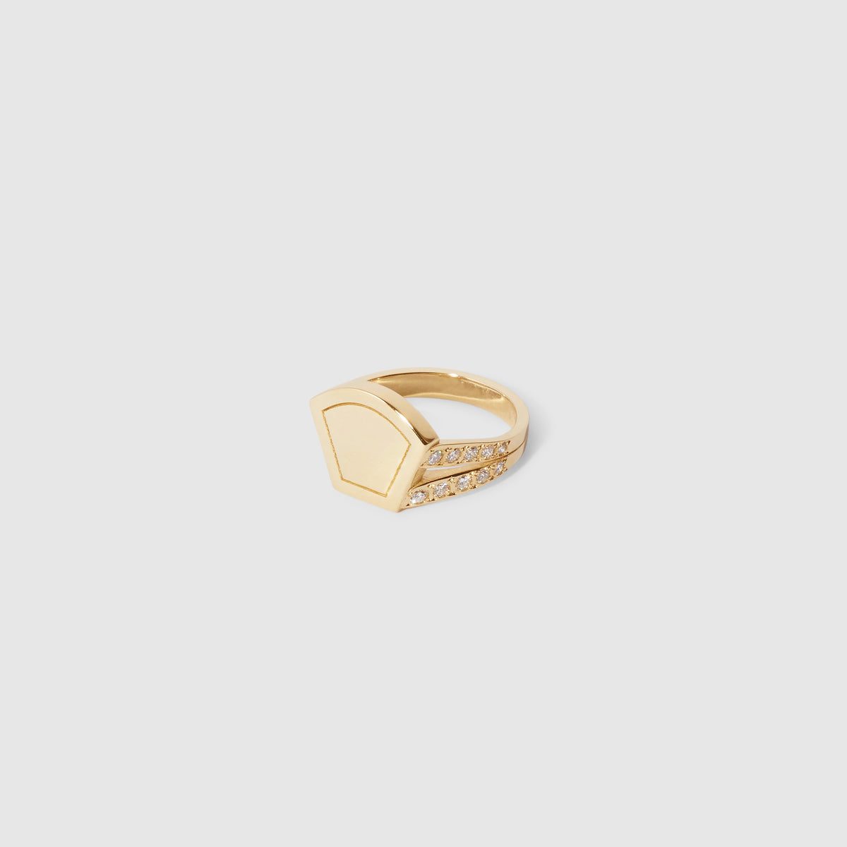 Protection Signet Ring with Diamonds – Bella Clark Jewellery